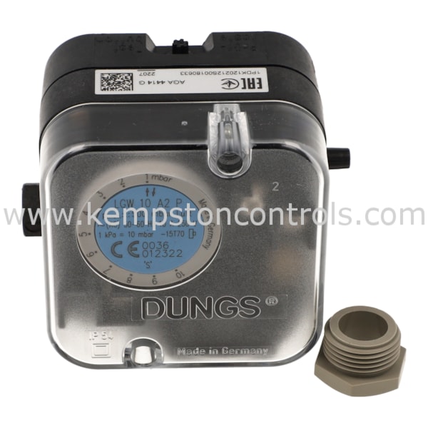 Dungs LGW 10 A2P AG-M-MS3-V0 ST-SE DUNGS DIFFERENTIAL AIR PRESSURE SWITCH (THREAD CONNECTION ...