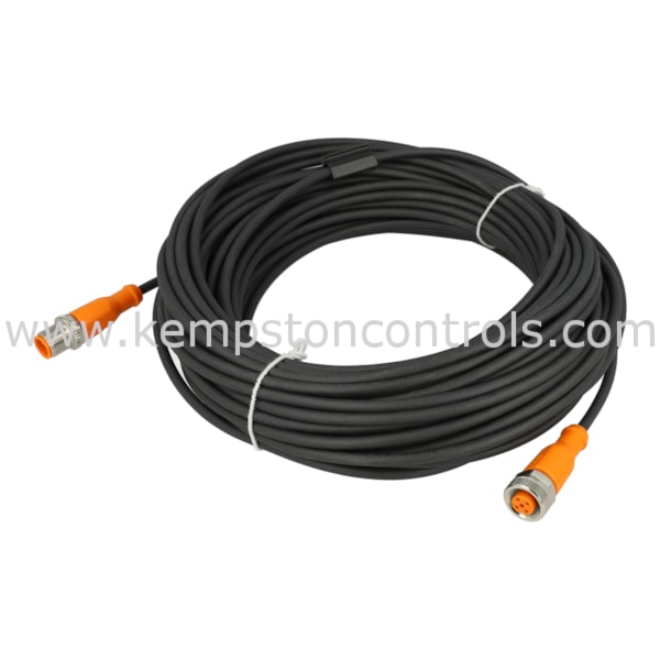 IFM EVC118 IFM, JUMPER CABLE, M12 STR MALE, M12 STR FEMALE, 4 CORE, PUR, 20M ...