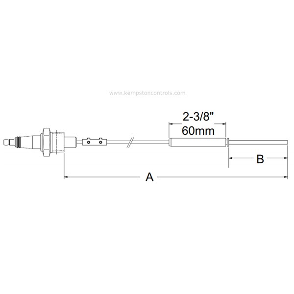 Honeywell Eclipse 100050-13 HONEYWELL ECLIPSE FLAME ROD, 440 MM LONG, 0 ...