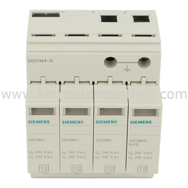 Siemens 5SD7464-0 SIEMENS SURGE ARRESTER TYPE 2, 4 POLE, 3+1 CIRCUIT ...
