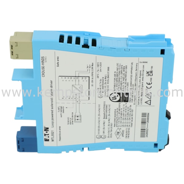 Eaton MTL MTL5521 EATON MTL ISLOATION BARRIER, 1 CHANNEL, 20-35VDC ...