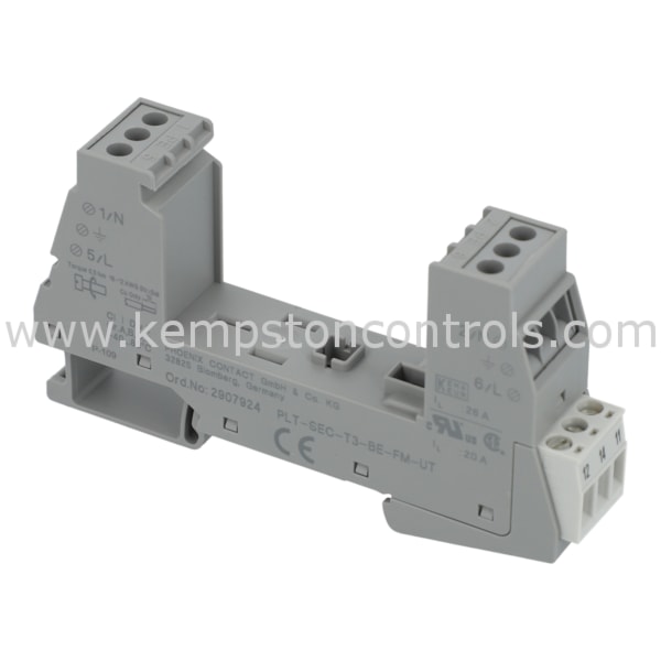 Phoenix 2907924 PHOENIX TYPE 3 SURGE PROTECTION BASE ELEMENT, DIN RAIL ...