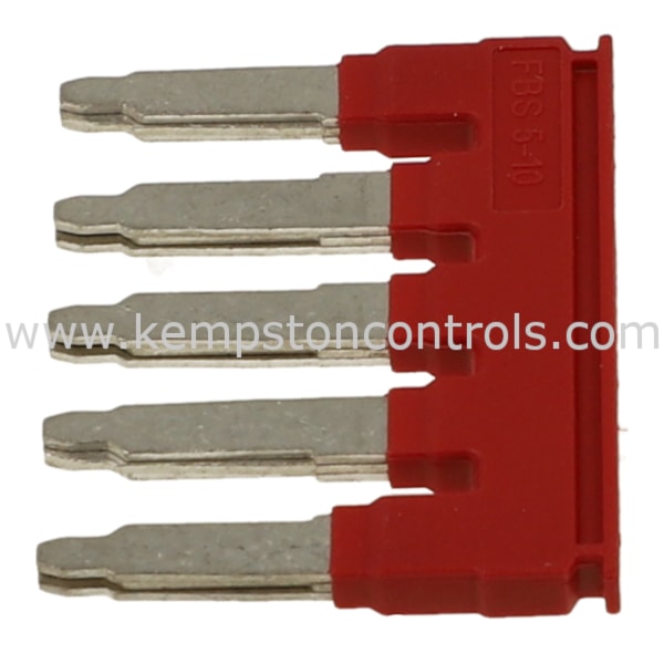 Phoenix 3005948 PHOENIX PLUG-IN BRIDGE, PITCH 10.2MM, 5 POSITION, RED ...