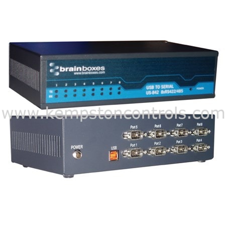 Brainboxes US-842 BRAINBOXES USB 8 PORT RS422/485 1MBAUD | Kempston Controls