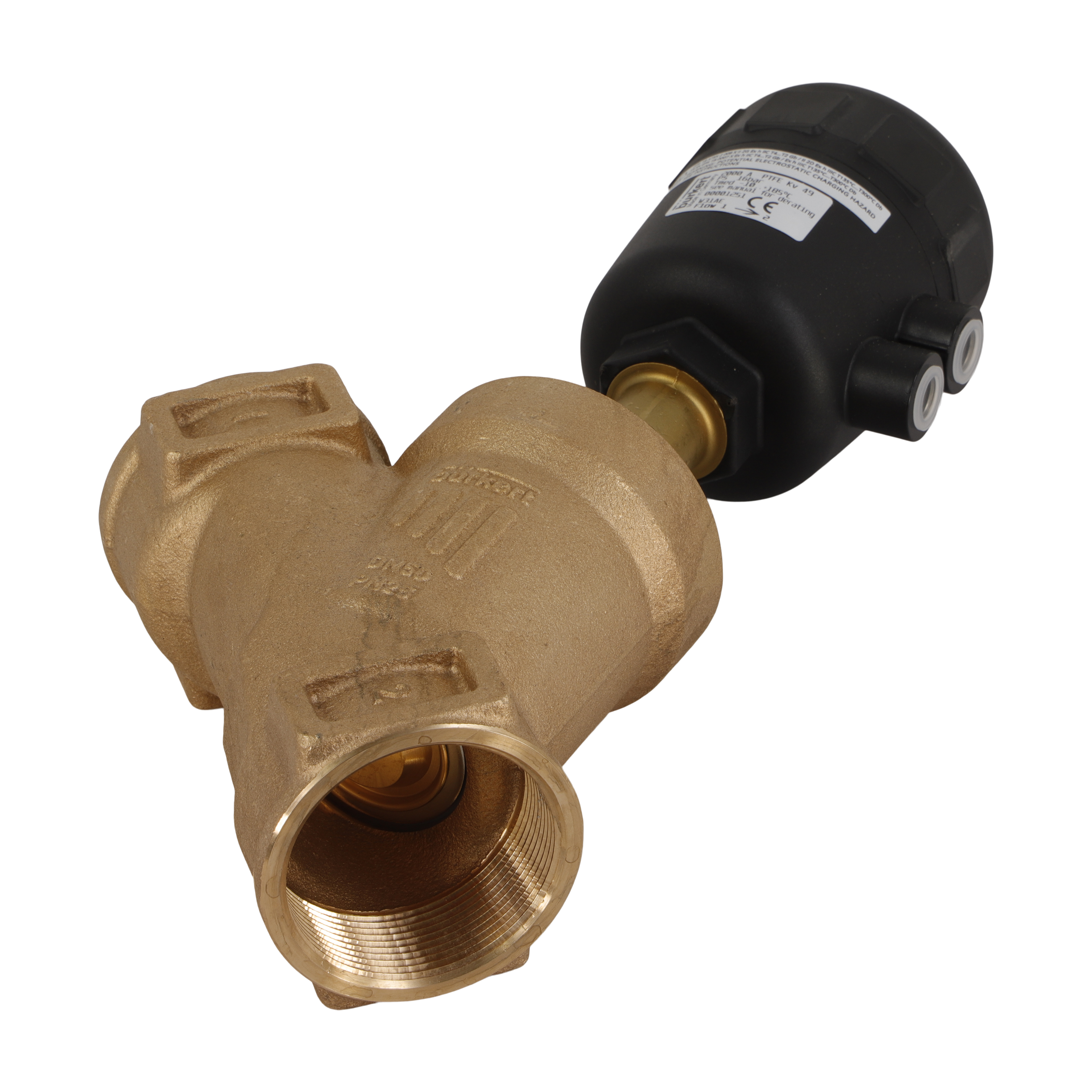 Burkert 00001251 BURKERT ANGLE SEAT VALVE,2/2WAYS,PNEU. OPERATED,ON/OFF ...