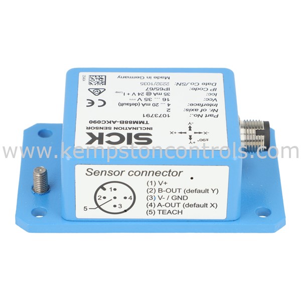 Sick TMM88B-AKC090 SICK INCLINATION SENSOR, 2 AXIS, 0.1-25 HZ RANGE ...
