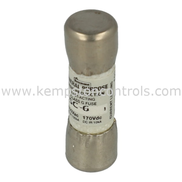 Bussmann SC-6 BUSSMANN SC FUSE CLASS G CLASS G - LOW VOLTAGE - NORTH ...