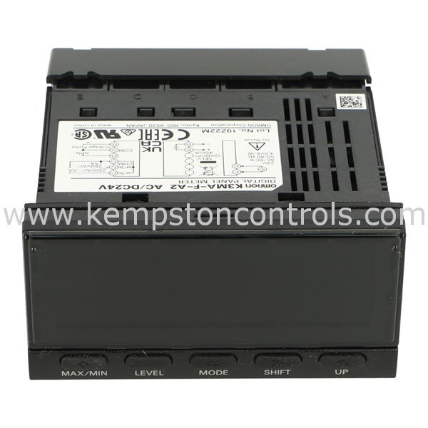 Omron K3MA-F-A2 24VAC/VDC OMRON FREQUENCY/RATE METER, DIN 96X48 MM, COLOR CHANGE DISPLAY, PULSE ...