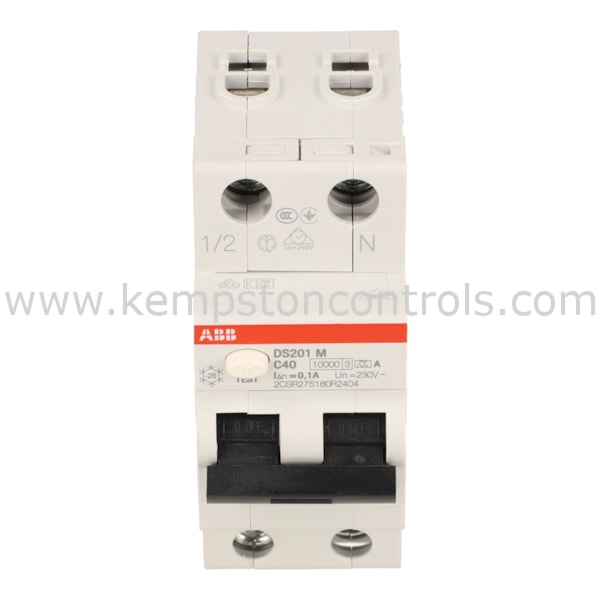 ABB 2CSR275180R2404 ABB RCBO, CIRCUIT BREAKER, 40A, 1P+N, 230V, 10KA, C ...