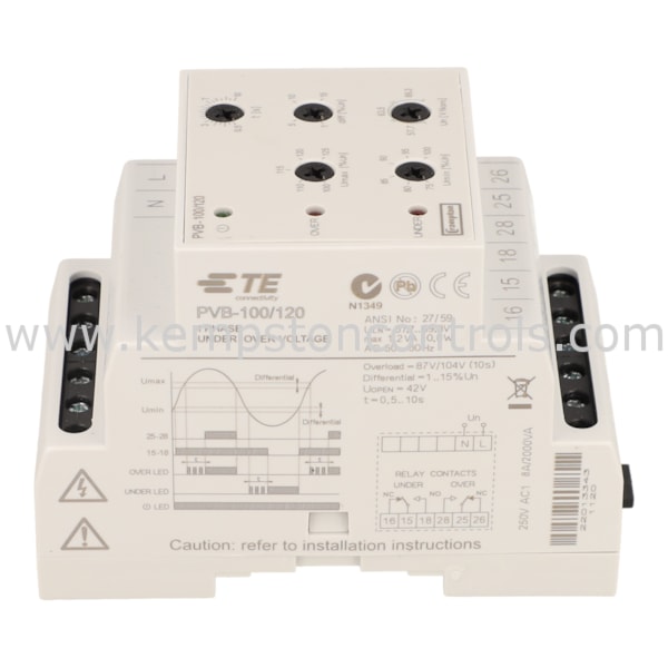Crompton Instruments PVB-100/120 CROMPTON INSTRUMENTS PROTECTOR SINGLE PHASE, UNDER/OVER VOLTAGE ...