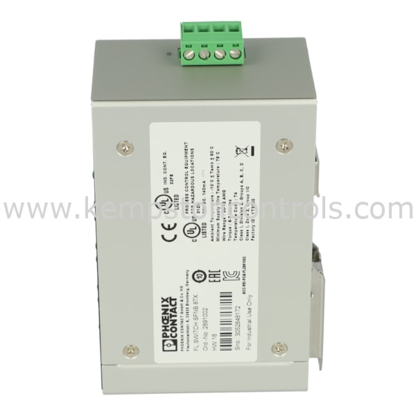Phoenix 2891002 PHOENIX ETHERNET SWITCH, 8 TP RJ45 PORTS, AUTOMATIC ...