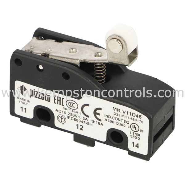 Pizzato MK V11D45 PIZZATO MICROSWITCH WITH SHORT ROLLER LEVER ...