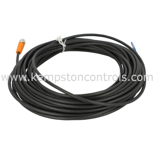 IFM EVC143 CONNECTING CABLE WITH SOCKET, M8X1, 3 PIN, A CODED, 10 METRE ...