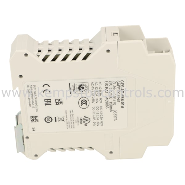 Euchner CES-AZ-AES-01B EUCHNER EVALUATION UNIT, 1READ HEAD, 2SAFETY OUTS, START BUTTON, FEEDBACK ...