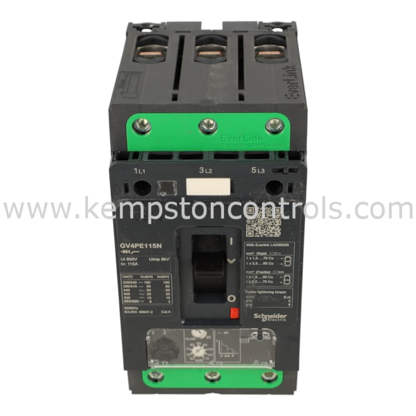 Schneider GV4PE115N SCHNEIDER MOTOR CIRCUIT BREAKER, TESYS GV4, 3P ...