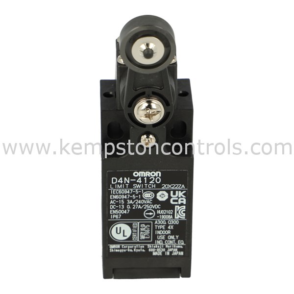 Omron D4N-4120 OMRON LIMIT SWITCH ROLLER LEVER 1NO+1NC | Kempston Controls