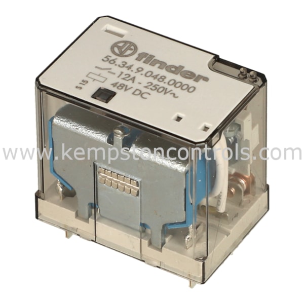 Finder 56.34.9.048.0000 FINDER 56 SERIES PLUG-IN RELAY, 2 CO (DPDT ...
