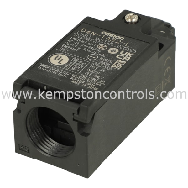 Omron D4N-1A32-L OMRON LIMIT SWITCH, TOP ROLLER PLUNGER, 1NC/1NO, SLOW-ACTION, 90 ROLLER ...