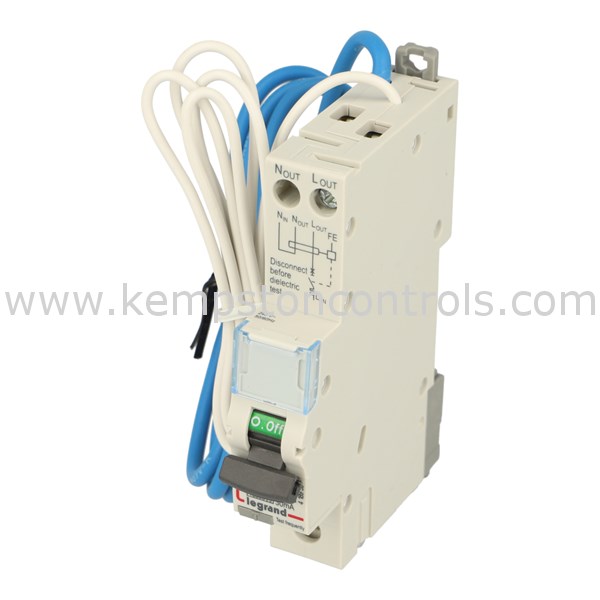 Legrand 418959 LEGRAND RCBO DX³ 10000 WITH BLUE NEUTRAL LEAD, SINGLE ...
