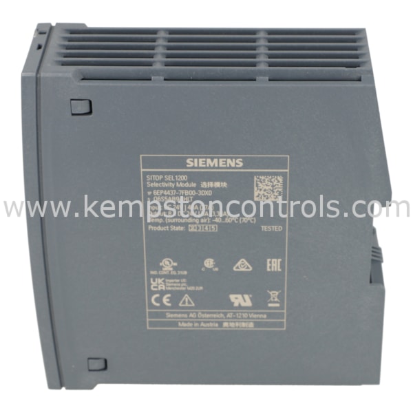 Siemens 6EP4437-7FB00-3DX0 SIEMENS SELECTIVITY MODULE, 5A, 8-CHANNEL ...