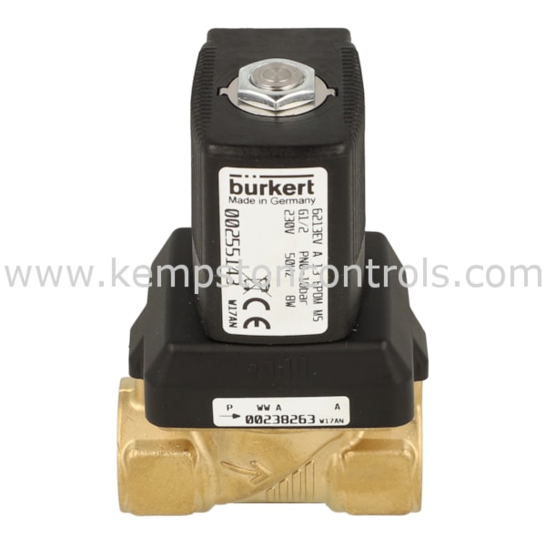 Burkert 00255143 BURKERT 2/2-WAY SOLENOID VALVE, SERVO COUPLED, G1/2 ...
