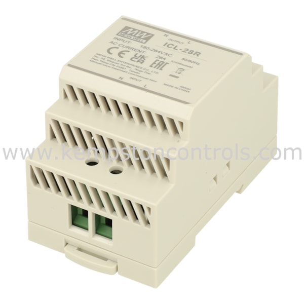 Meanwell ICL-28R MEANWELL AC DIN RAIL INRUSH CURRENT LIMITER, 48A ...