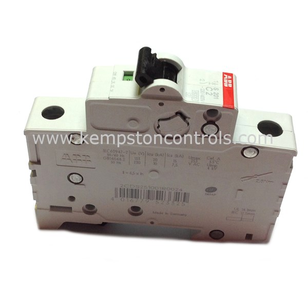 ABB 2CDS251001R0024 2CDS251001R0024 S201-C2 MINIATURE CIRCUIT BREAKER ...