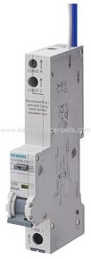 Siemens 5SU9304-1KK32 RCBO, 10KA, 1P+N, TYPE AC, 30MA, C-CHAR, IN 32A, UN AC 230V, PIGTAIL 600MM ...