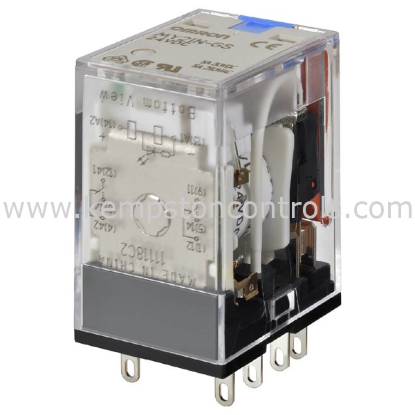 Omron MY2IN-GS 24VDC OMRON RELAY, PLUG-IN, 8-PIN, DPDT, 7 A, MECHANICAL & LED IND.S, LOCKABLE ...