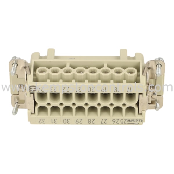 HARTING 09330162711 HARTING INSERT SCREW, FEMALE, PC, GREY, 16A, 32B ...
