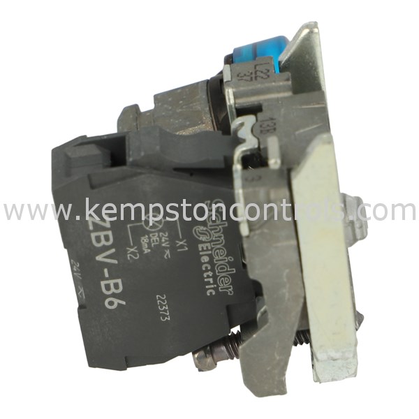 Schneider XB4BVB6 SCHNEIDER PILOTLIGHT 24V BLUE LED | Kempston Controls