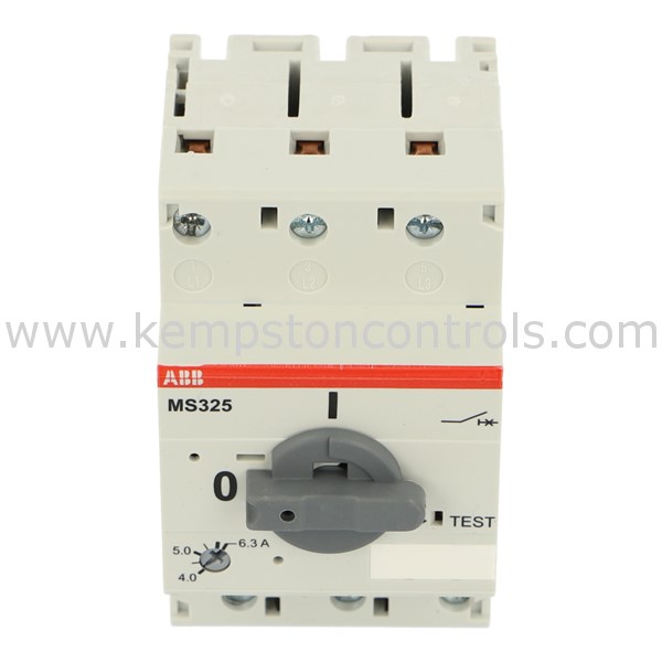 ABB 1SAM150000R1009 ABB 1SAM150000R1009 MS325 SERIES MANUAL MOTOR STARTER, 2.2 KW,, 4.0 - 6.3 A ...