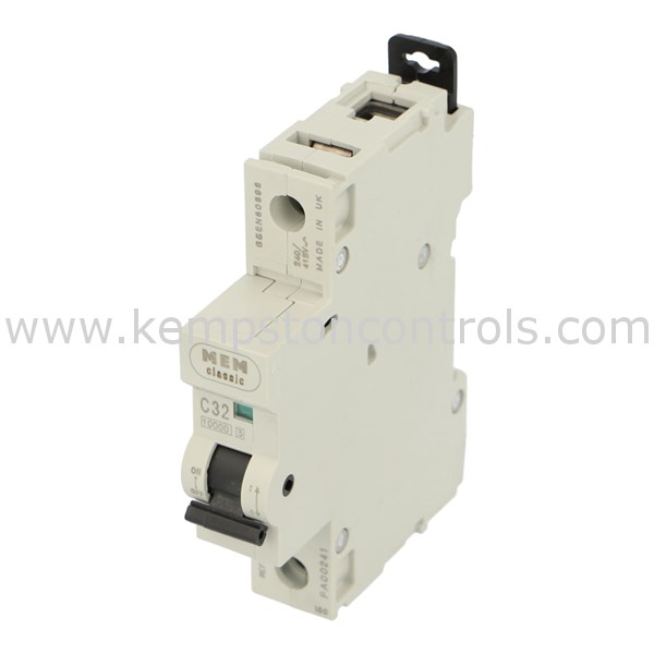 MEM Classic MCH132 MEMSHIELD 2, MCB, CIRCUIT BREAKER, 32A, 10KA, TYPE C ...