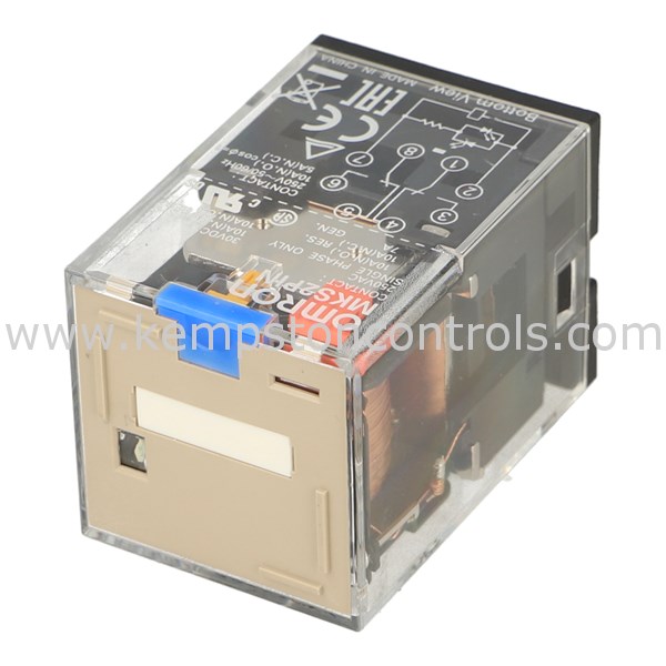 Omron MKS2PIN DC24 OMRON RELAY PLUG-IN 8 PIN DPDT 10A LED INDICATORS ...