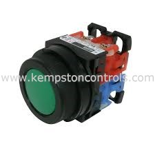 Fuji AR30F0R-22G FUJI PUSHBUTTON FLUSH ROUND HEAD 2NO+2NC AUX GREEN ...