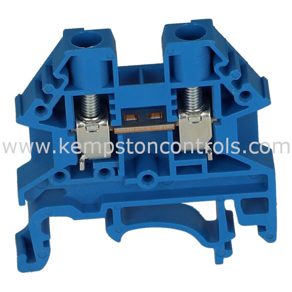 Dinkle DK4N-BL DINKLE 4MM DIN RAIL TERMINAL BLUE | Kempston Controls