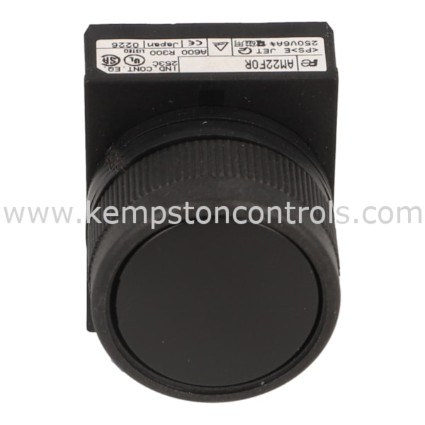 Fuji AM22F0R-10B FUJI PUSHBUTTON FLUSH ROUND HEAD 1NO BLACK | Kempston ...