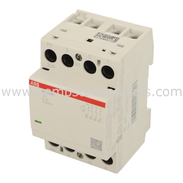 ABB 1SAE341111R0131 ABB INSTALLATION CONTACTOR, 24V, 400VAC, 30A, 3NO, 1NC, 4 POLES, IP20 ...