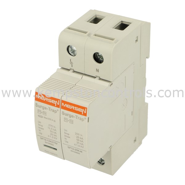 Mersen 83120114 SURGE PROTECTION, 230VAC, 2 POLE, 50KA, PLUGGABLE ...