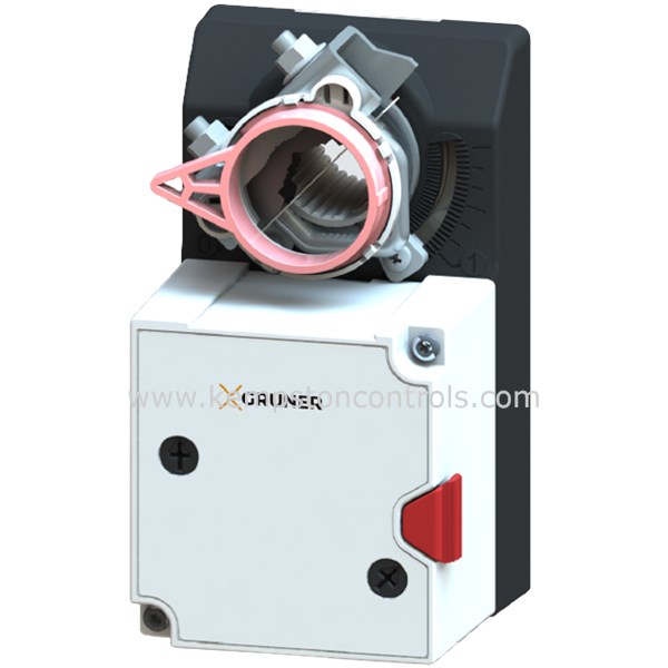 GRUNER 227-024-05-S1 GRUNER ROTARY ACTUATOR, 100S / 90° RUNNING TIME ...