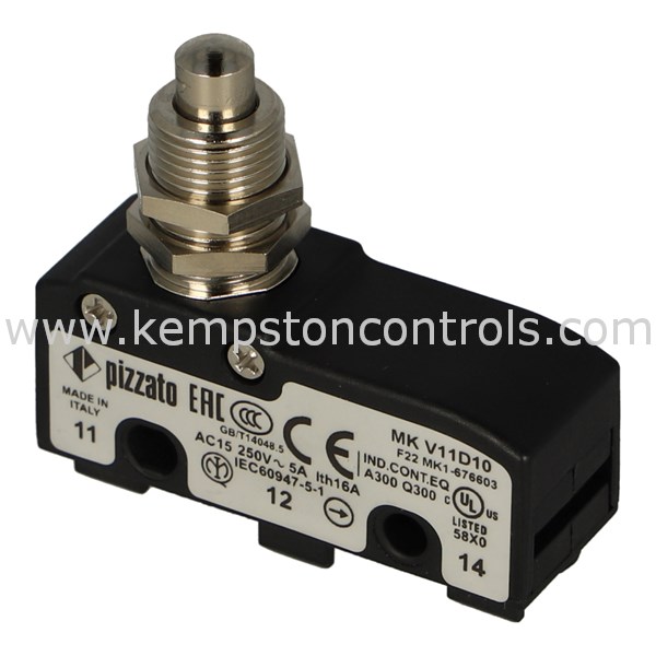 Pizzato MK V11D10 PIZZATO MICROSWITCH WITH THREADED PLUNGER | Kempston ...