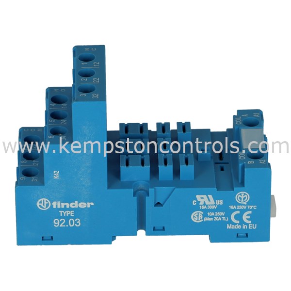 Finder 92.03SMA FINDER SOCKETS, SCREW TERMINAL, FOR 62 SERIES RELAYS ...