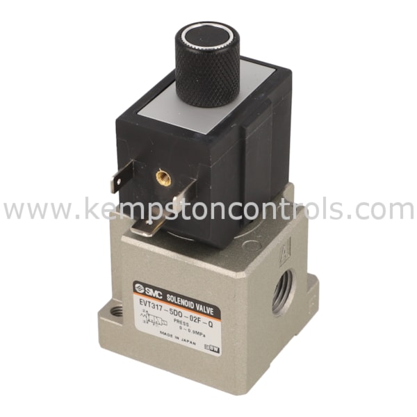SMC EVT317-5DO-02F-Q SMC VT317, 3 PORT DIRECT OPERATED POPPET, ALL TYPES | Kempston Controls
