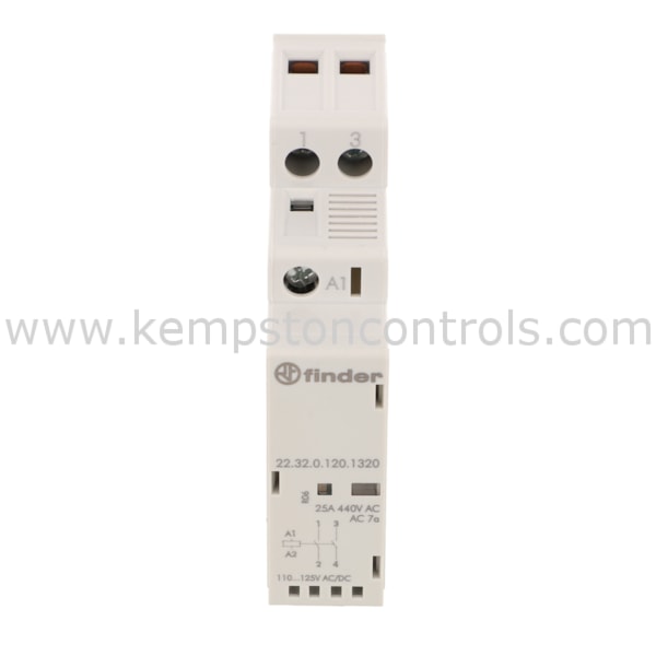 Finder 22.32.0.120.1320 FINDER MODULAR CONTACTOR 25A, 2P, NO, 17 ...