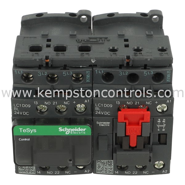 Schneider LC2D09BL SCHNEIDER REVERSING CONTACTOR, TESYS DECA, 3P(3NO ...
