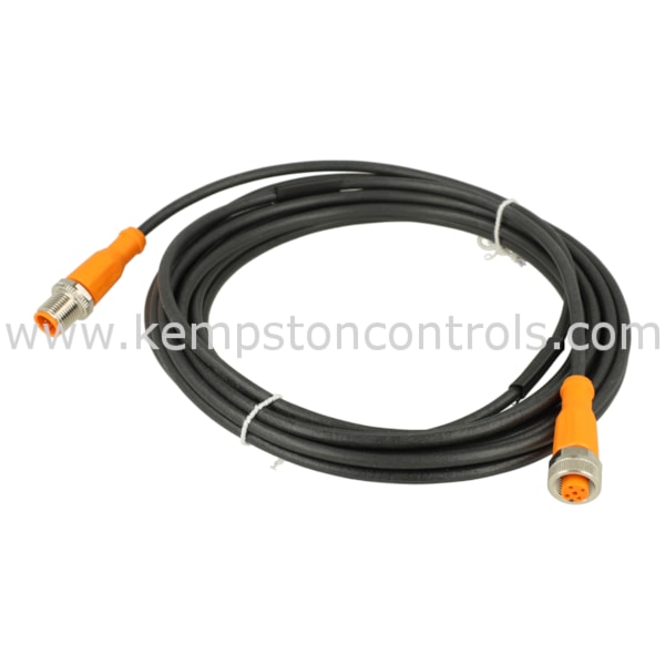 IFM EVC044 IFM VDOGH030MSS0005H03STGH030MSS, JUMPER CABLE, M12 STR MALE, M12 STR FEMALE, 3 CORE ...