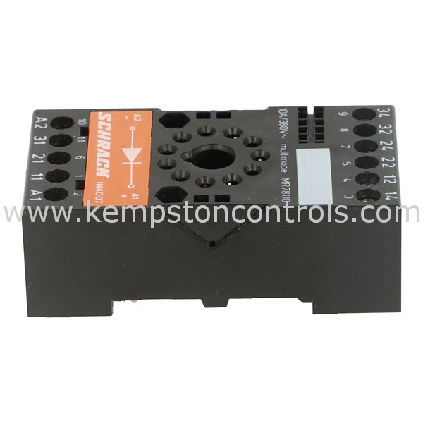 Schrack MR78110 SCHRACK MULTIMODE SOCKET & DIODE, 11 PIN, RELAY BASE ...
