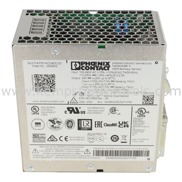 Phoenix 2904602 PHOENIX POWER SUPPLY UNIT, PRIMARY SWITCH ...