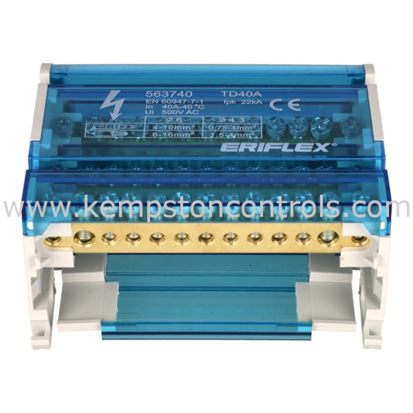 Erico 563740 ERICO DISTRIBUTION BLOCK 4 POLE TD40A | Kempston Controls