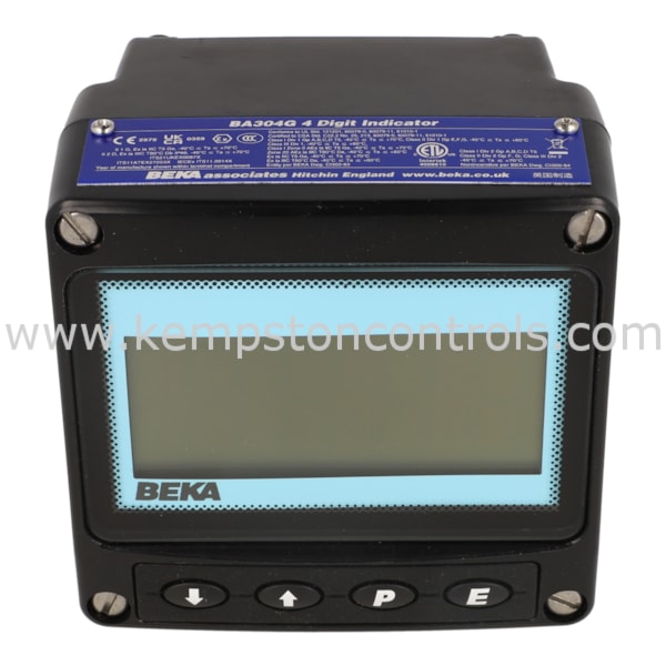 BEKA BA304G BEKA 4 DIGIT INDICATOR, 34MM HIGH LCD DISPLAY, 2-WIRE, LOOP ...